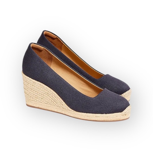 J. Crew | Shoes | J Crew Navy Blue Seville Espadrilles Size 85 Woman ...